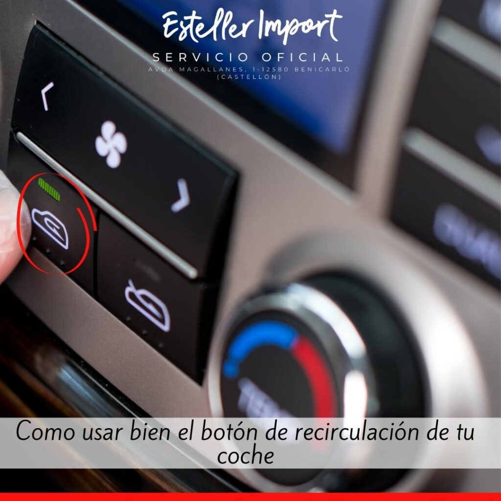 Como usar el botón de recirculación de tu coche - Esteller Import